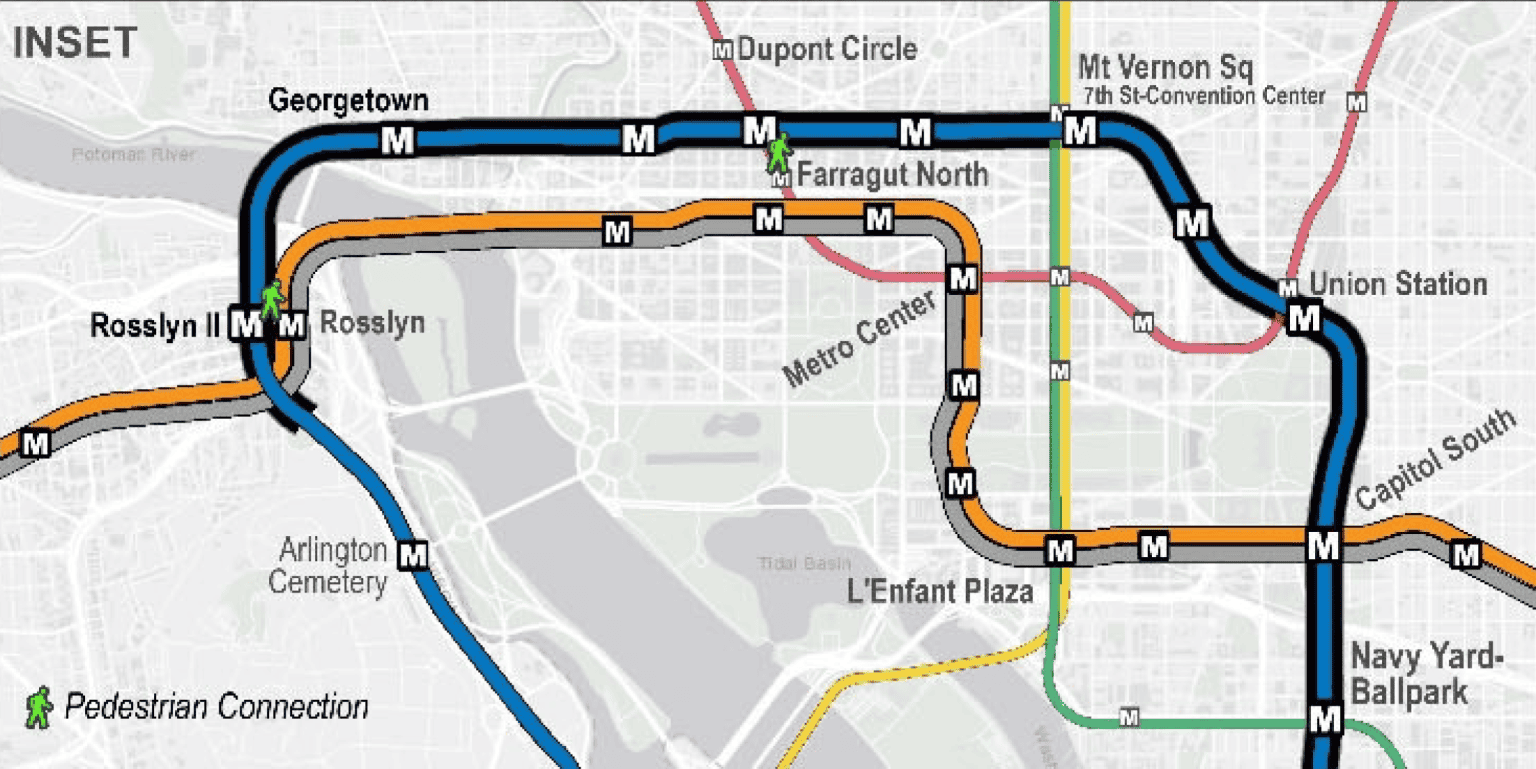 Proposed New Metro Lines in DC: Blue/Orange/Silver Capacity ...